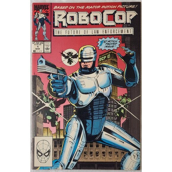 Marvel | Art | Robocop Marvel Comics 199 Fnvf Based On Movie | Poshmark